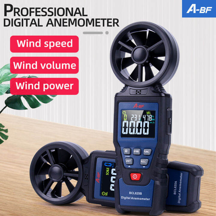 A-BF Digital Anemometer High Precision Wind Speed Meter Handheld ...