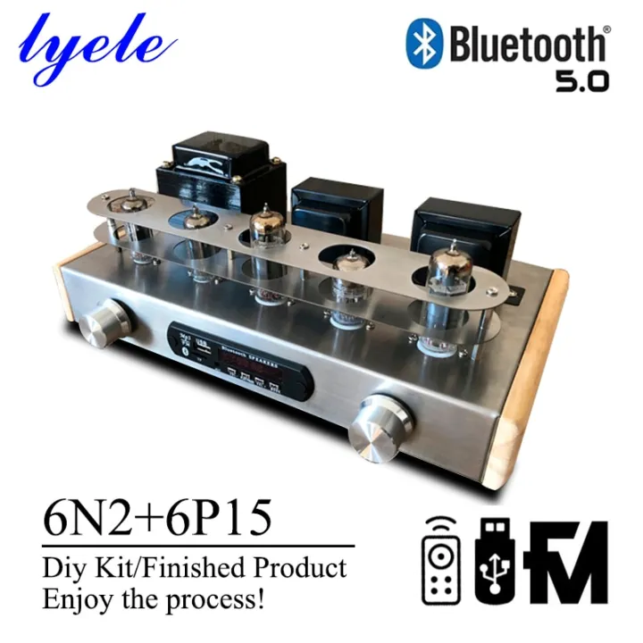 Lyele เสียง6N2 6P15สูญญากาศเครื่องขยายเสียง Diy ชุด Hifi Class Audio Amp VU Meter Bluetooth 5.0 ...