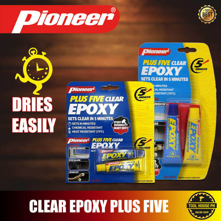 PIONEER Plus Five Clear Epoxy Tube A & B - 6g & 15g | Lazada PH