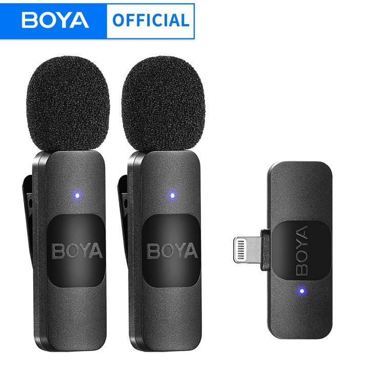 BOYA BY-V Professional Wireless Lavalier Mini Microphone for iPhone ...