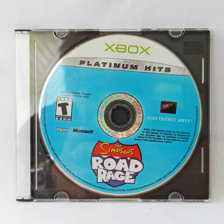 (Disc Only) The Simpsons Road Rage Xbox Video Game (For NTSC-U/C Region ...