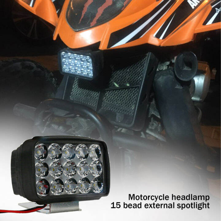 ไฟหน้ารถจักรยานยนต์จุดไฟ15 Led 1000lm Motos รถ Atv Utv สกูตเตอร์แสง