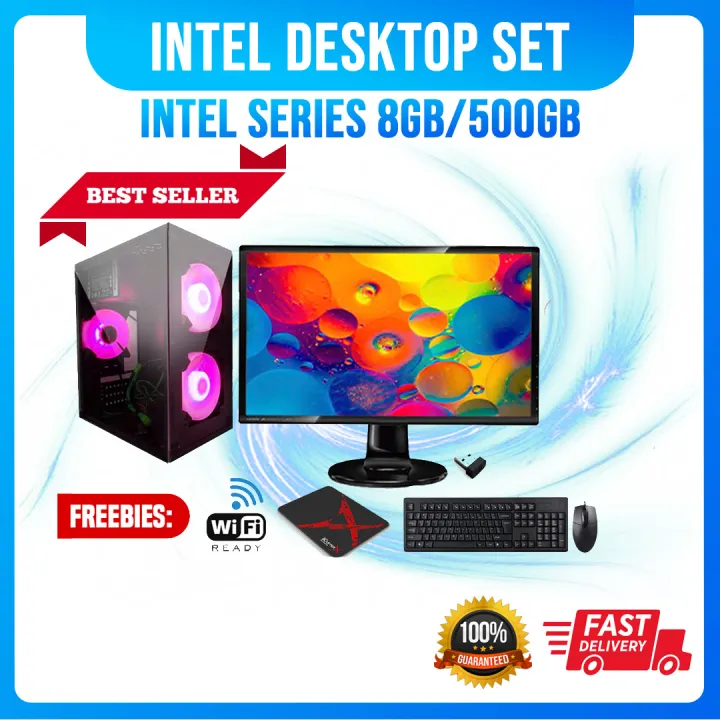 COMPUTER DESKTOP PC SET INTEL I SERIES I3 / I5 / I7 WITH 24 BRANDED ...