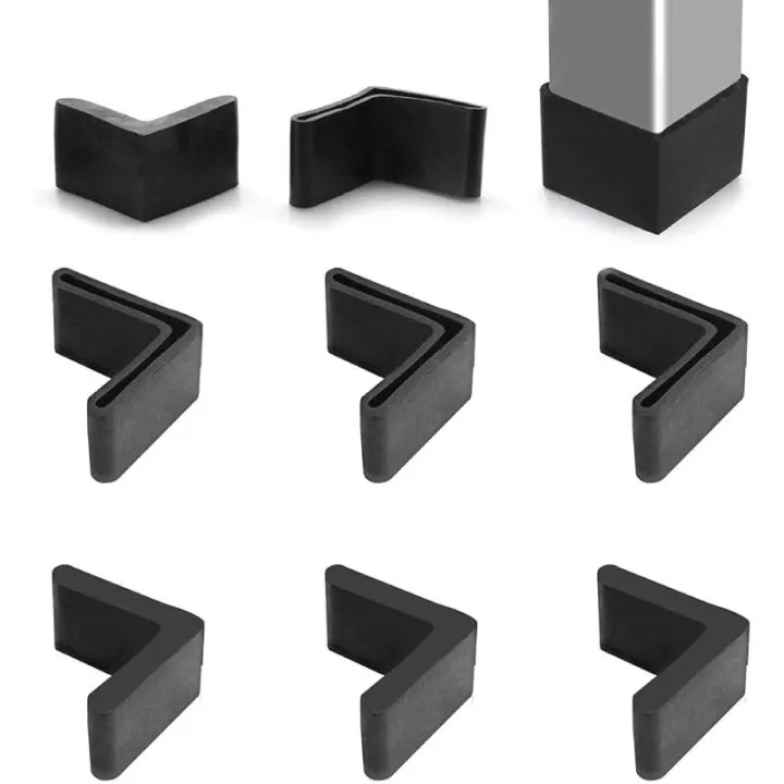 {hot} 4Pcs L Shaped Angle Iron Foot Leg Pads Non-Slip Floor Protector ...