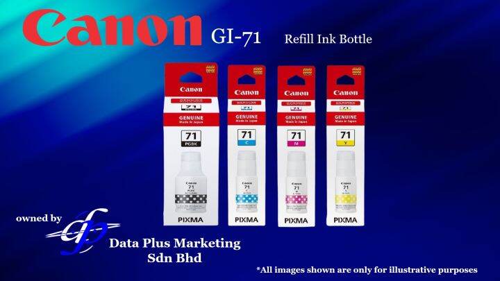 Canon Pixma GL-71 original refill ink.(B,C,M,Y) | Lazada