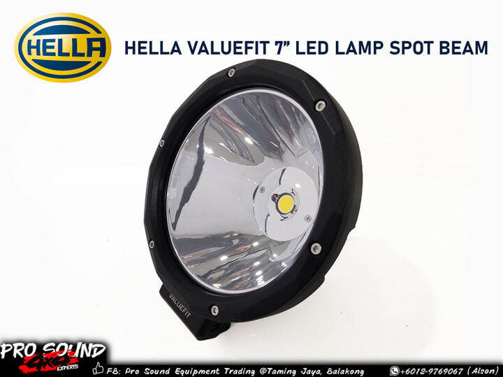 HELLA VALUEFIT 7'' LED Lamp (Pencil Beam) Spot Beam 4X4 Additional ...