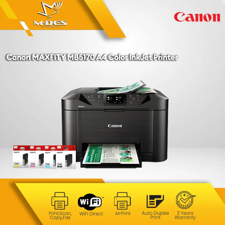[FAST SHIP] Canon MAXIFY MB5170 All In One High Speed Wireless Multi ...