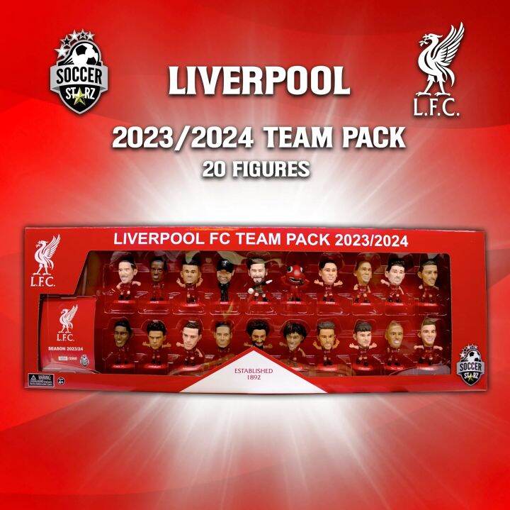 โมเดลนักฟุตบอลลิขสิทธิ์แท้ SoccerStarz Liverpool Team Pack 2023/2024 ...