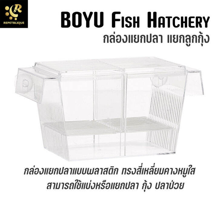 BOYU Fish Hatchery กล่องแยกปลา กุ้ง ลูกปลา ปลาป่วย กั้นกุ้ง กล่องกั้น ...