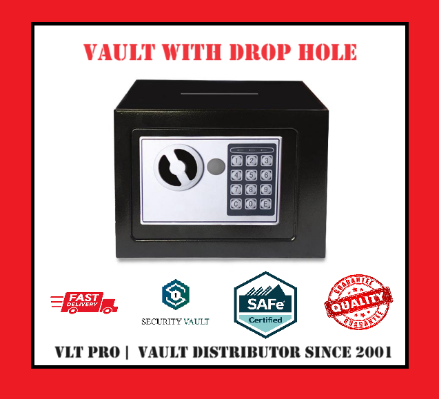Safety Vault with cash drop / drop hole (for restaurants cafes food ...