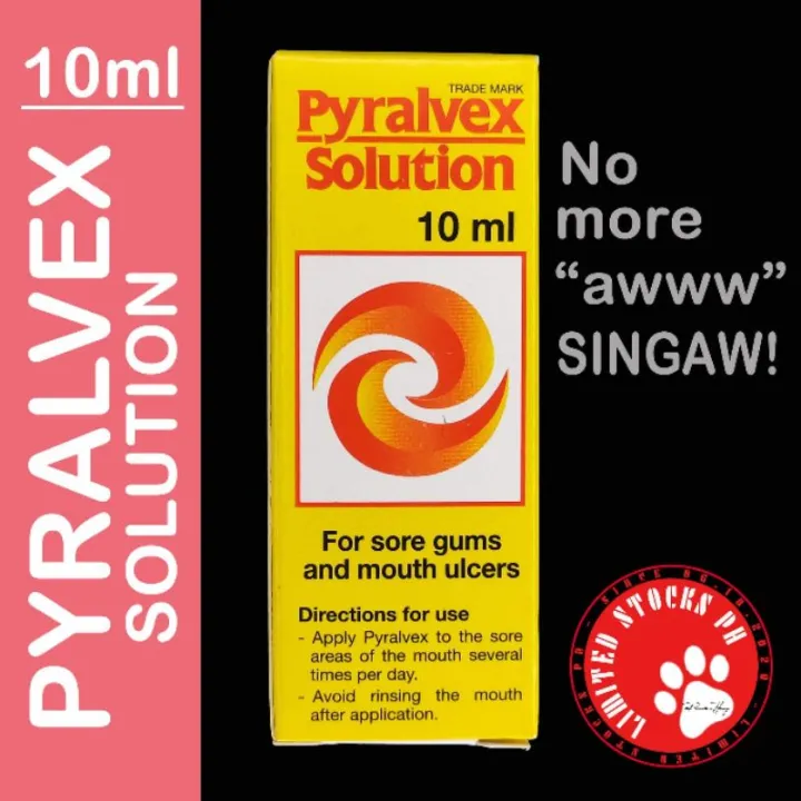 Factory direct sales PYRALVEX SOLUTION 10ml for Sore Gums (Singaw ...