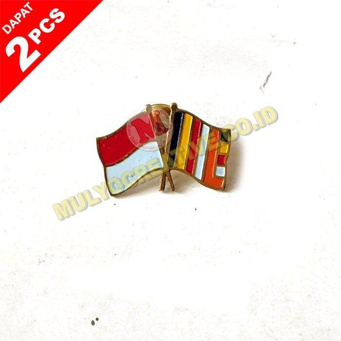 Pin Bendera Persahabatan Indonesia Buddhis Arab Cross Flag Pin ...
