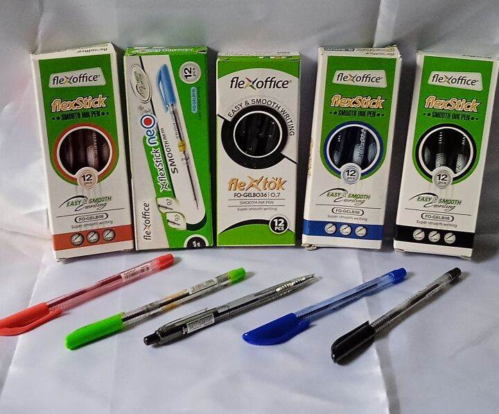 FLEXOFFICE PEN/FLEXSTIX FLEXTOX / FLEXTIX NEO 12 PENS IN EVERY BOX 0.5 ...
