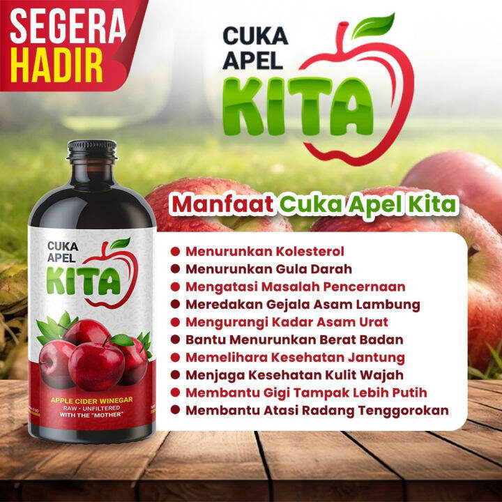 Cuka Apel Kita 300 ml Fermentasi Apel ORIGINAL | Lazada Indonesia