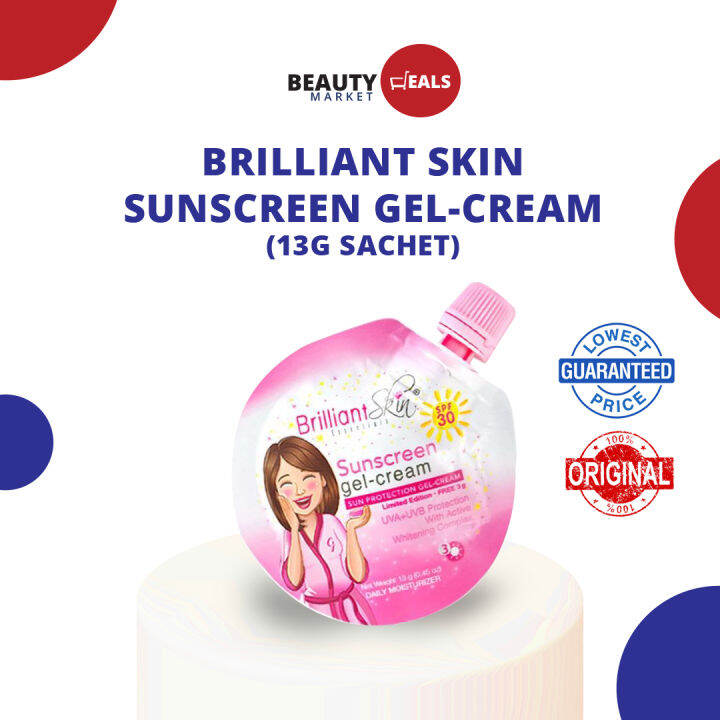Brilliant Skin Sunscreen Gel Cream 13g Sachet | Lazada PH