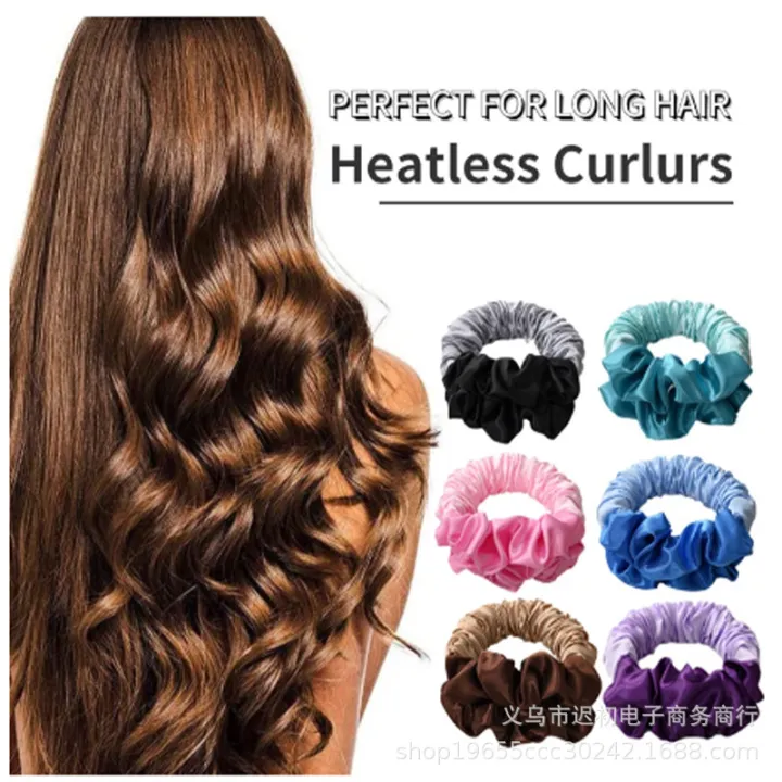 [M-ZONE8] Cute Lazy Heatless Curling Rod Headband Hair Rollers Wave ...