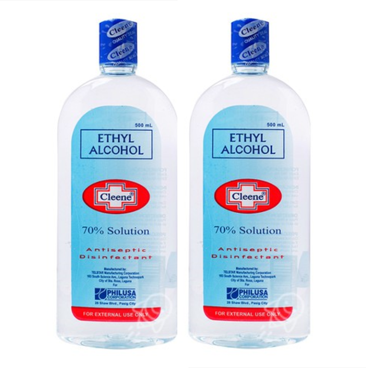 Cleene 70% Ethyl Alcohol 500ml x 2 | Lazada PH