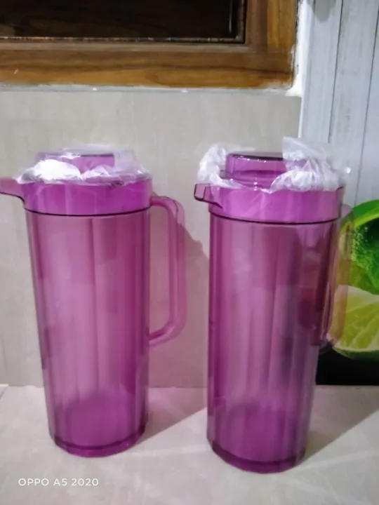 TUPPERWARE WATERCOLOR PITCHER 2 LITER CRYSTALLINE UNGU ( 1 PCS ...