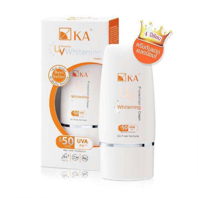 KA UV PROTECTION WHITENING CREAM SPF50 PA+++ 50 g เค.เอ.ยูวีไวท์เทนนิ่ง ครีม 50 กรัม (สีขาว) 1 ...