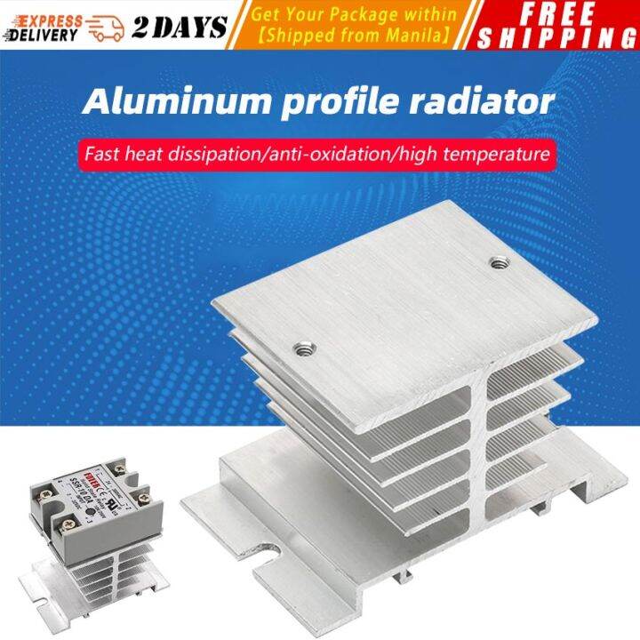 50*80*50mm】Aluminum Fins Single Phase Solid State Relay SSR 10A To 40A Aluminum Heat Sink ...