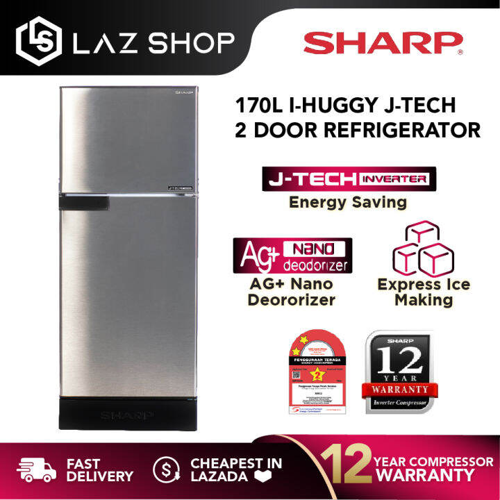 Sharp 170L J-Tech Inverter Fridge SJ189MS | Express Freezing ...