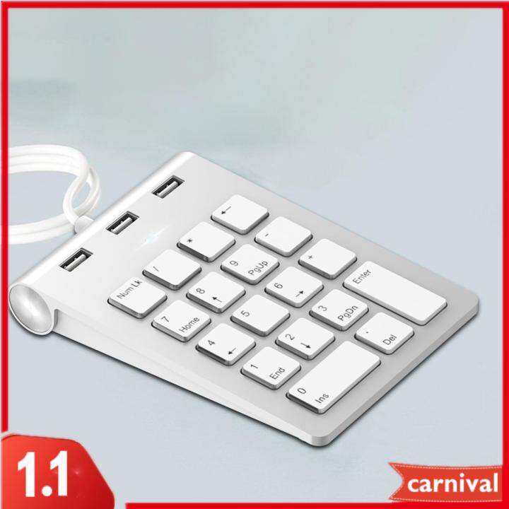 Sunniiee Numeric Keypad Wired Number Pad USB Keyboard for PC Desktop ...