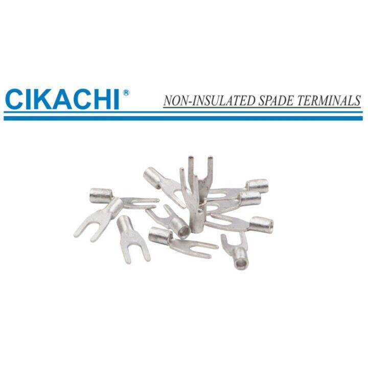 CKC CIKACHI (1.25mm - 5mm) Non-Insulated Spade Terminals (100psc/pack ...