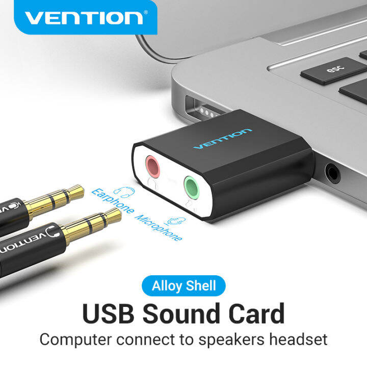 Vention USB Sound Card External Jack Audio USB Adapter USB Sound Card ...