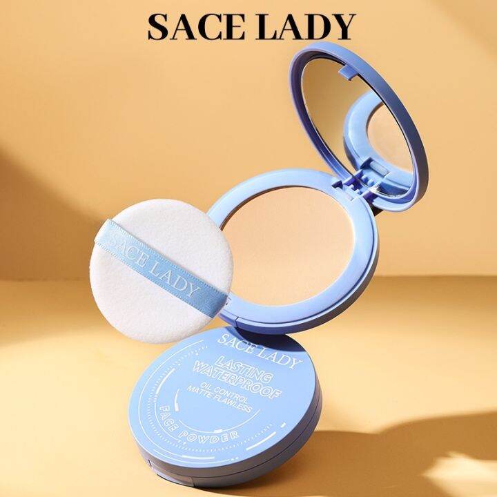 SACE LADY Face Powder Waterproof Oil Control Long Lasting Skin ...