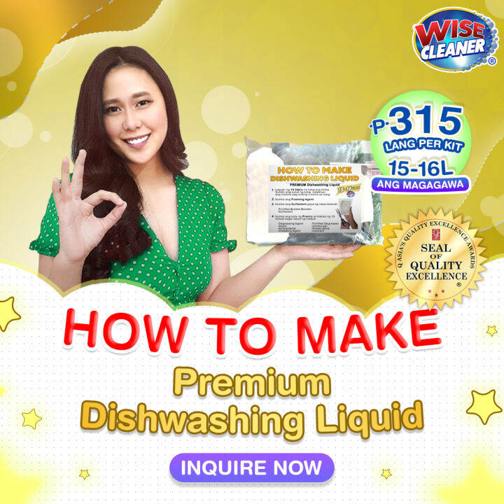 PREMIUM DISHWASHING LIQUID KIT - WISE CLEANER DIY | Lazada PH