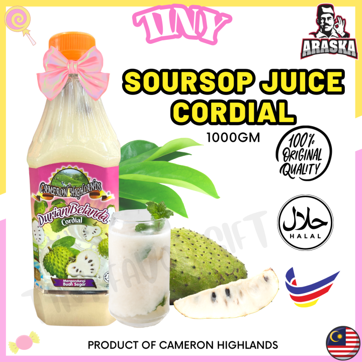ARASKA Soursop Juice Cordial Concentrate 1Liter Cameron Highlands ...