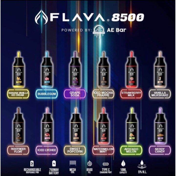 FLAVA AE BAR 8500 PUFFS DISPOSABLE | Lazada PH FLAVA AE BAR 8500 PUFFS DISPOSABLE | Lazada PH