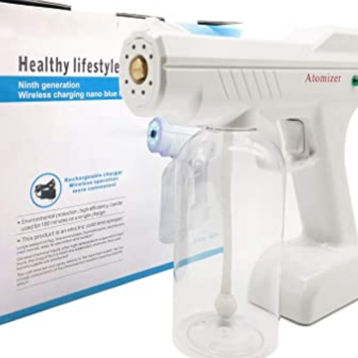 ( U & D) 800ML Portable Wireless Electric Sanitizer Sprayer Blue Light ...