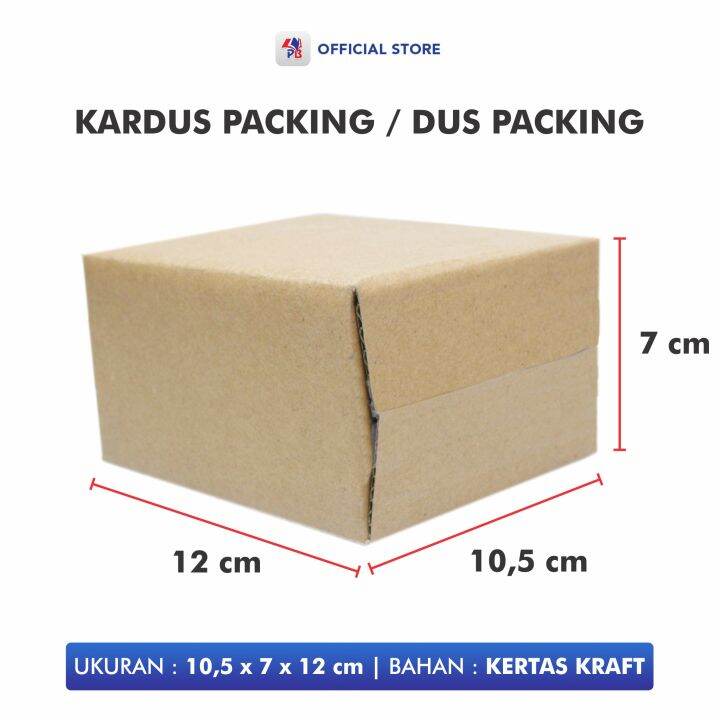 Kardus Box Packing Die Cut Coklat Polos Serbaguna Ukuran Besar Kecil ...