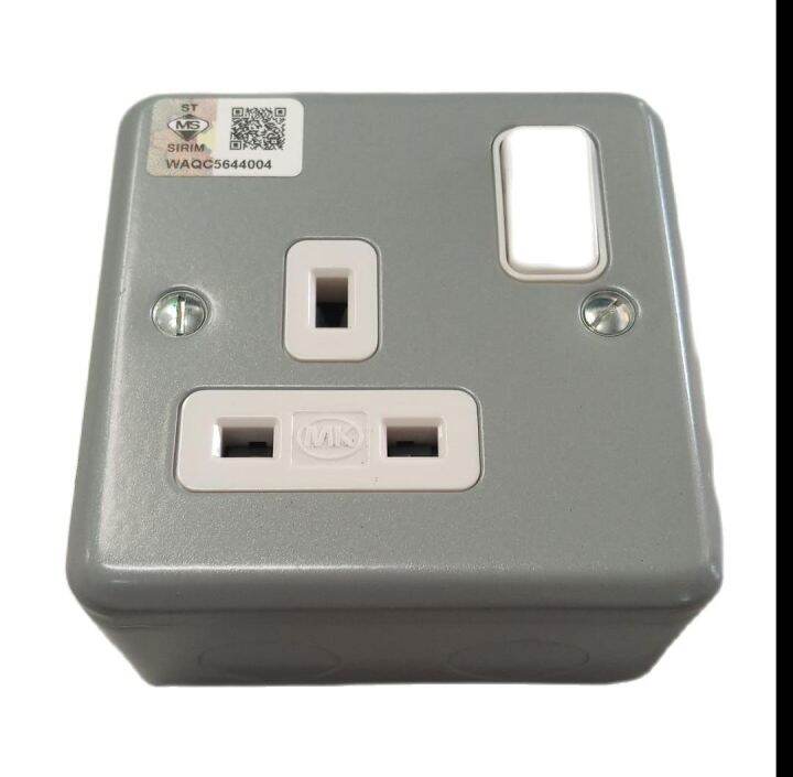 MK K2977 13A Switch Socket Metal Clad | Lazada