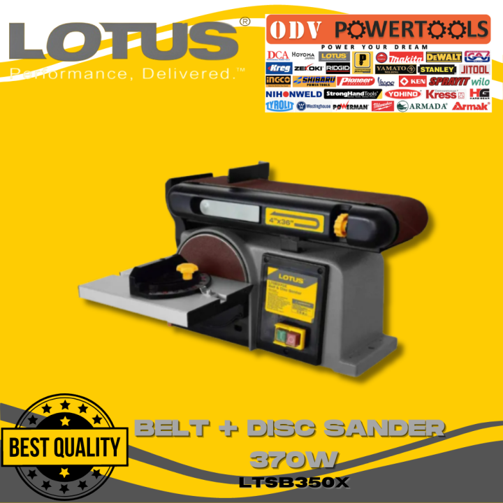 LOTUS 370W Belt and Disc Sander (LTSB350X) ~ ODV POWERTOOLS | Lazada PH