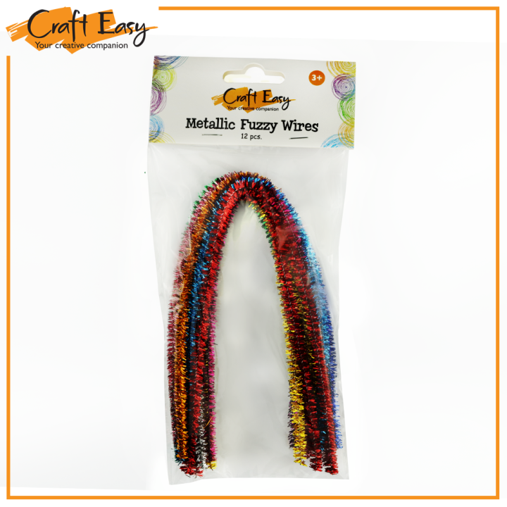 Craft Easy Fuzzy Wires Metallic Set (Assorted Colors) 12 pcs. | Lazada PH