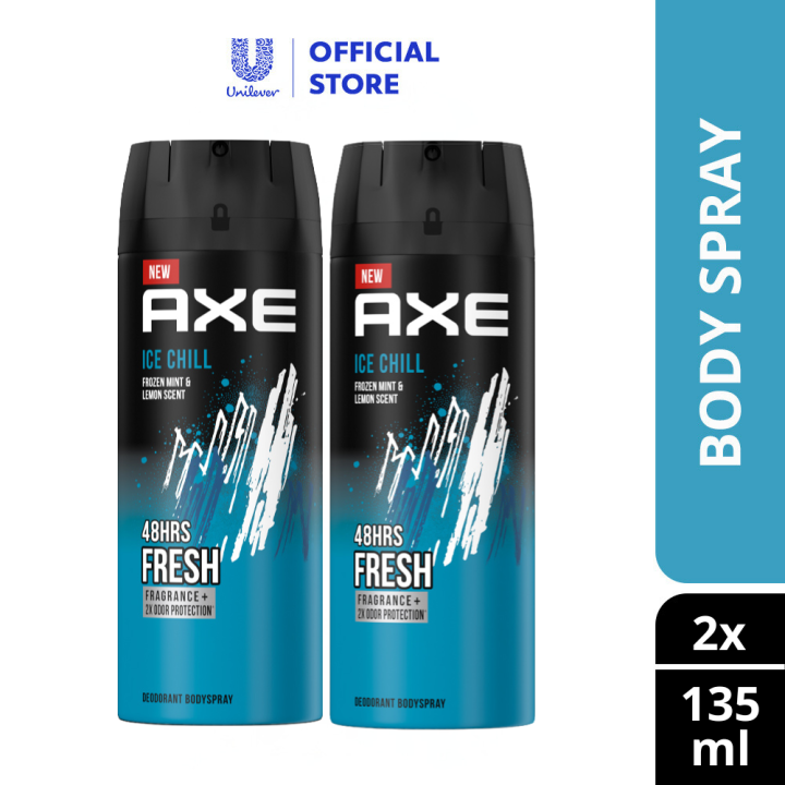 Axe Men Body Spray Ice Chill 135ml x 2 | Lazada
