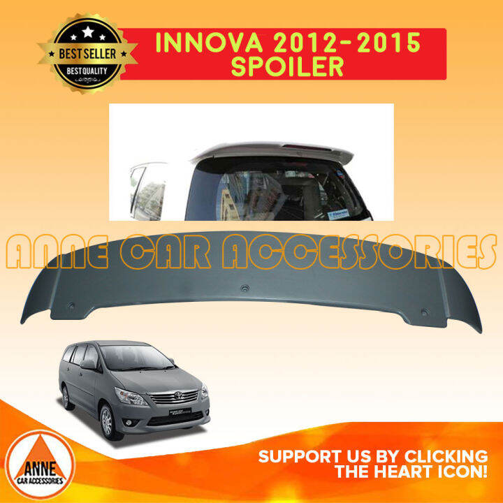 High Quality Unpainted Spoiler for Toyota Innova V G J E 2012 2013 2014 ...