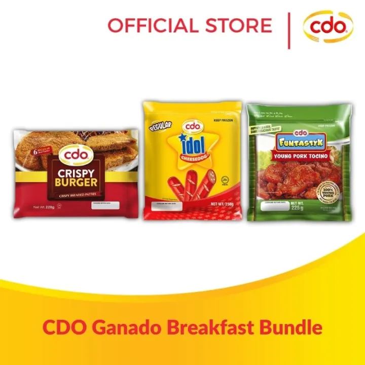 CDO Ganado Breakfast Bundle (Crispy Burger 228g + Cheesedog Regular ...