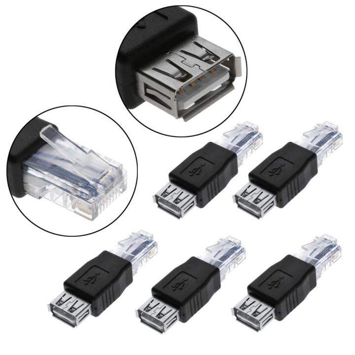 SQMETR 1/3/5pcs Lots F/M Connector LAN Network USB Type A Female To ...