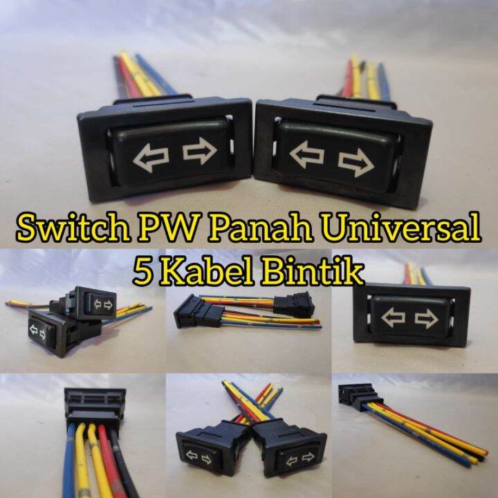 Switch power window panah universal + kabel | Lazada Indonesia