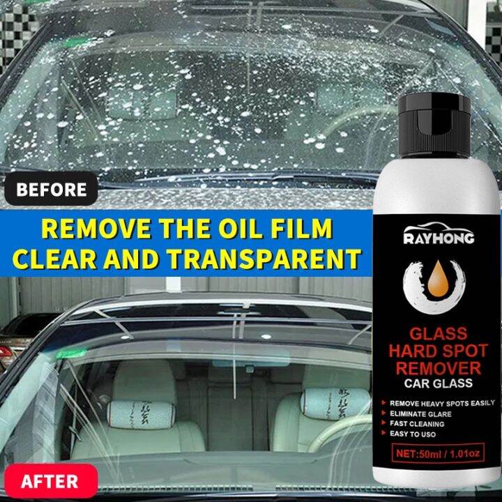 ♨Glass cleaner Deep clean Acid rain remover Window cleaner Buffing ...
