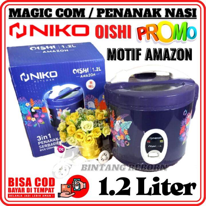 NIKO OISHI AMAZON - Rice cooker NIKO 3in1 Kapasitas 1,2 Liter - Rice ...