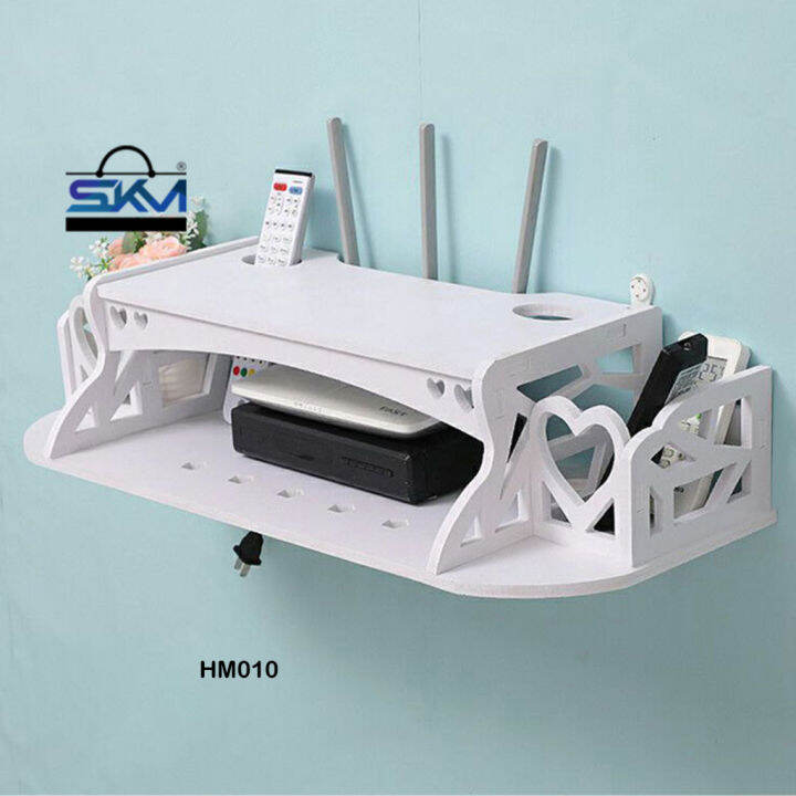 SKM Router WIFI Shelf Wall Rack Shelf/Floating Rack HM010 | Lazada