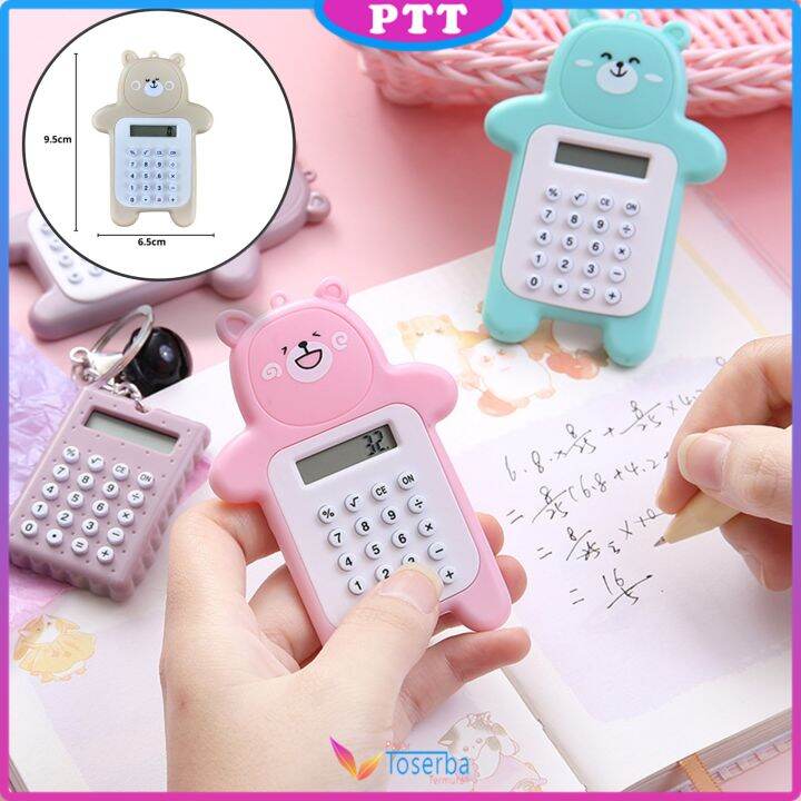 PTT Calculator Mini Portable Motif Bear Kalkulator Portable Mini ...