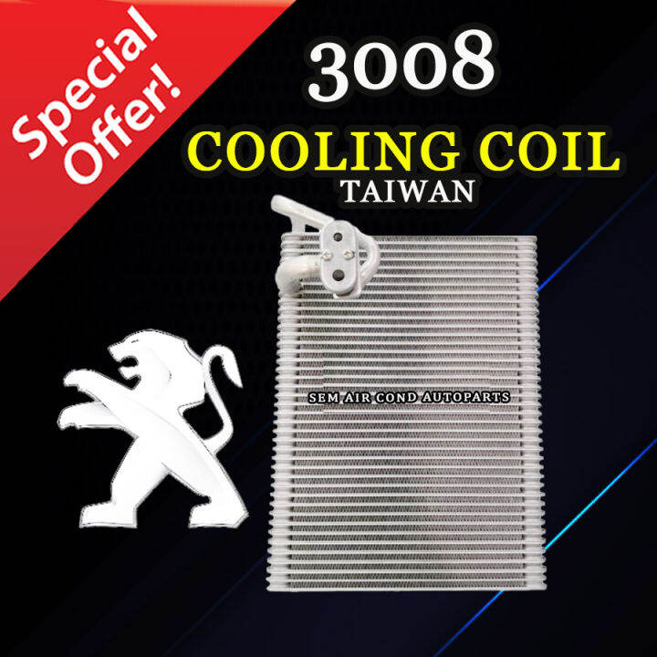 PEUGEOT 3008 TAIWAN NEW COOLING COIL/ EVAPORATOR (CAR AIRCOND SYSTEM ...