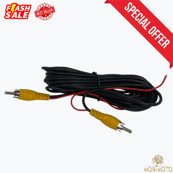 Kabel Extension Kamera Parkir / Mundur Mobil RCA 6 / 10m Dengan iadid ...