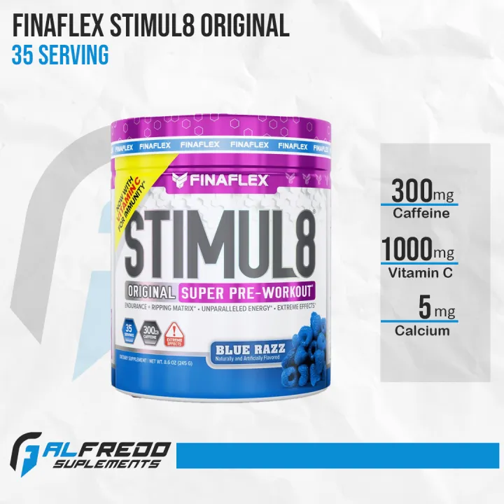 Pre Workout Finaflex Stimul8 Original Super Pre-Workout 30 Serving Suplemen Sebelum Latihan ...