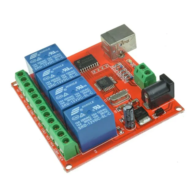5V 12V Square Usb Relay Module Board 1 2 4 8 Channel Control Switch ...
